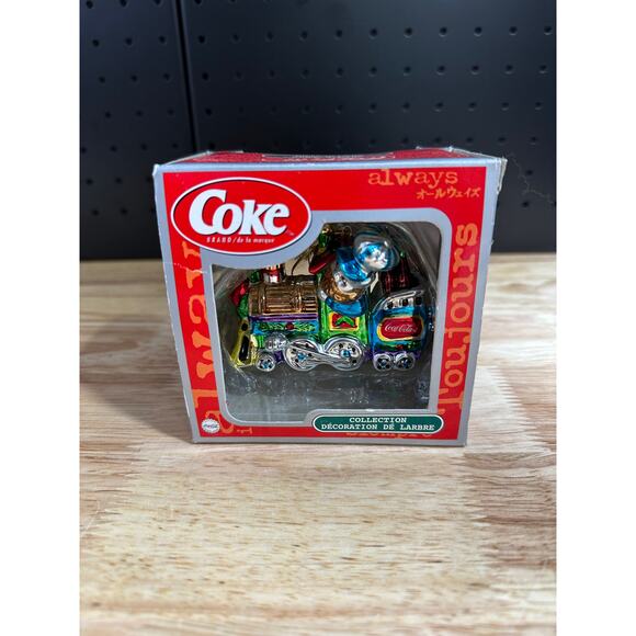Coca Cola | Party Supplies | Vtg Coca Cola Trim A Tree Train Car Chrome ...